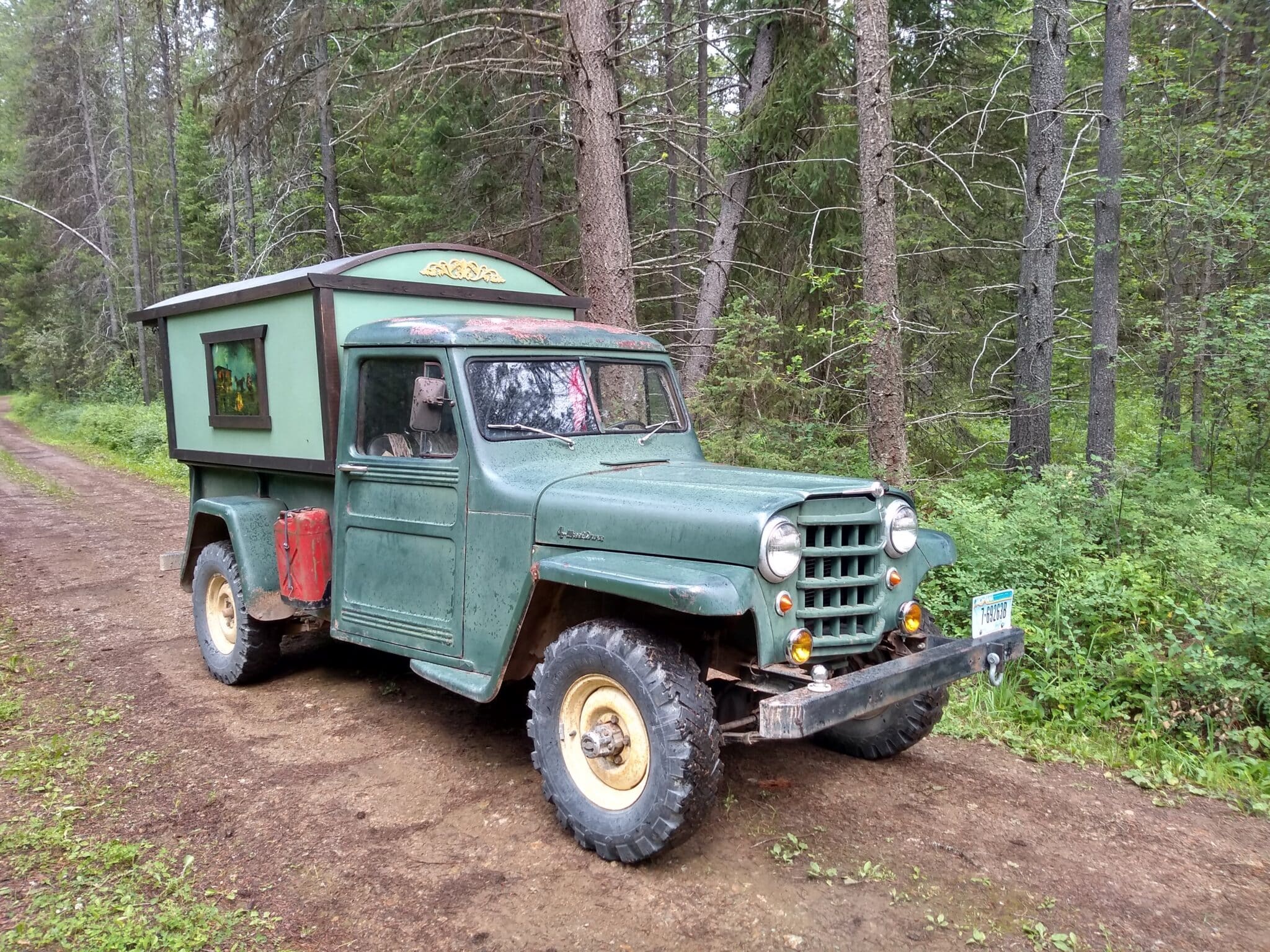 A Willys Pickup Driver with Custom Crafted Camper Top - Kaiser Willys ...